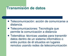 Comunicación de datos | PPT
