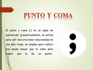 SIGNOS DE PUNTUACIÓN | PPTX