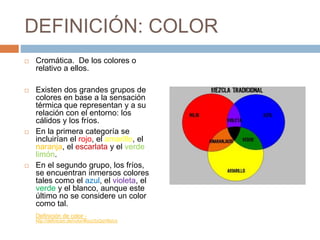 COEM 3001 Comunicación No Verbal II: Cromática | PPTX