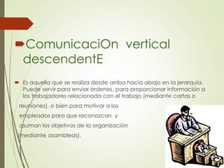 Comunicación organizacional primero | PPT