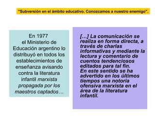 Cuentos infantiles y dictadura. Una historia de rebeldía y censura | PPT