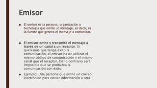 Elementos de la comunicacion | PPTX