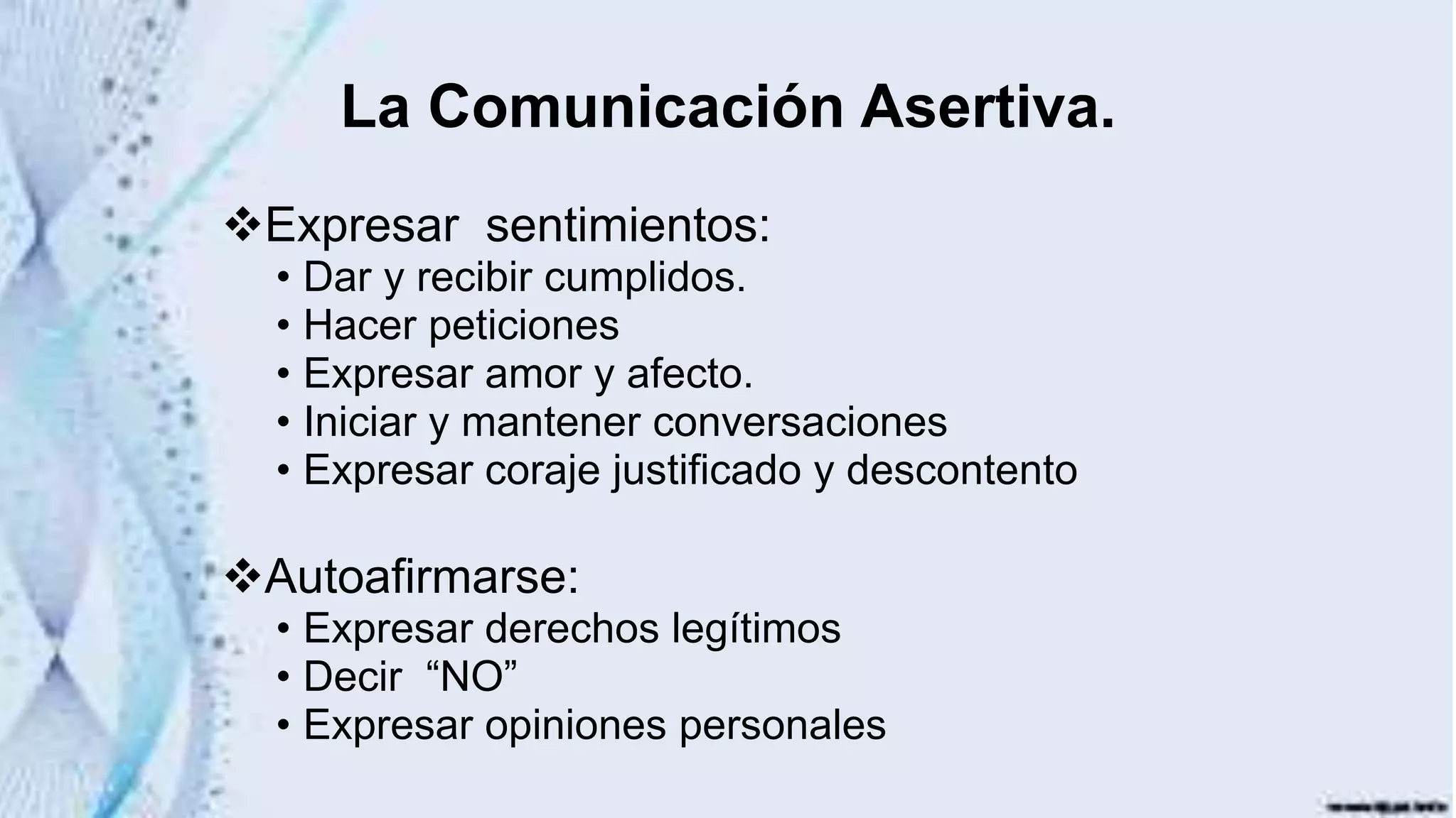 Comunicacion acertiva | PPTX