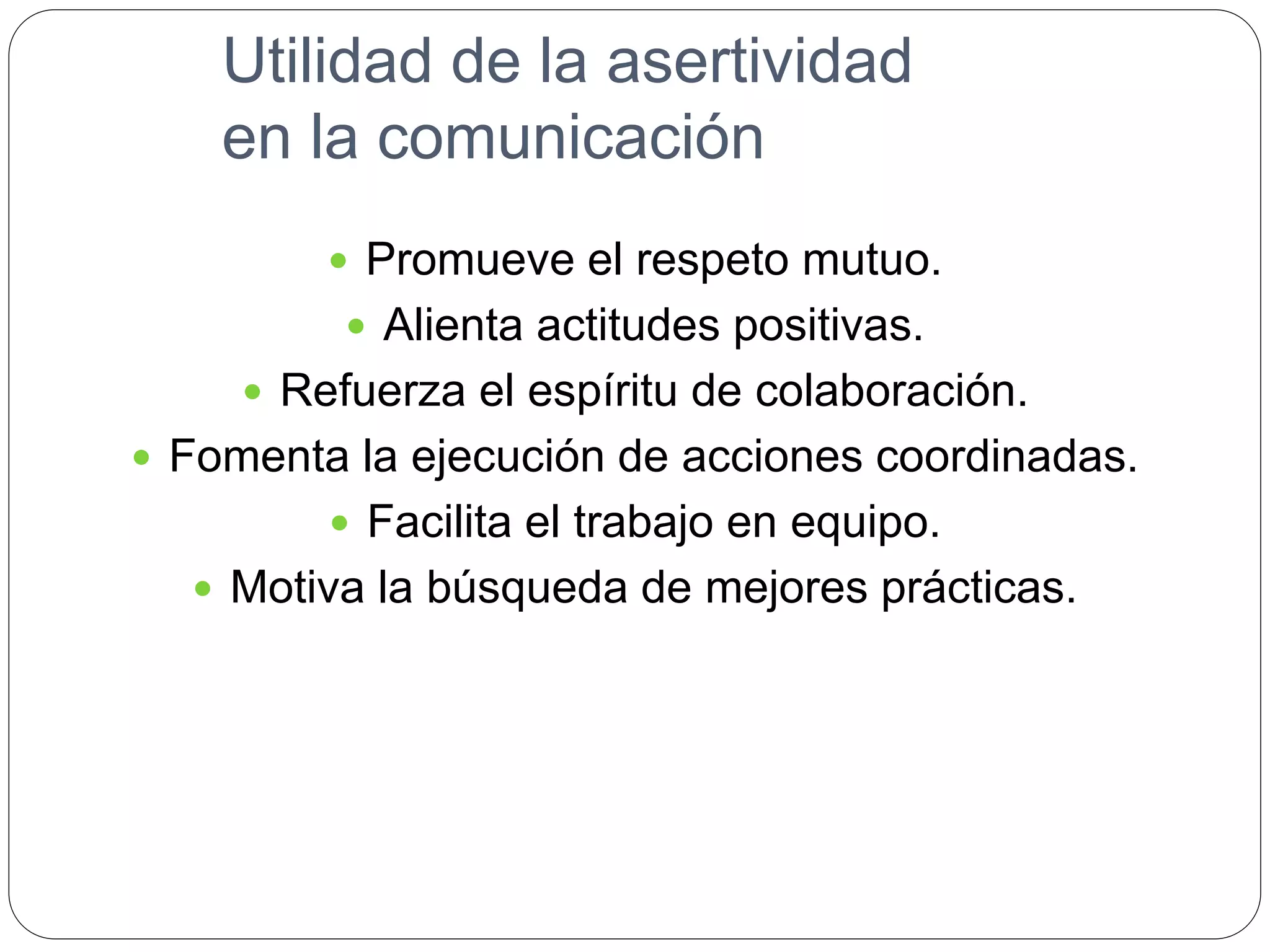 Comunicacion asertiva y resolucion de conflictos | PPTX
