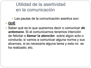 Comunicacion asertiva y resolucion de conflictos | PPTX