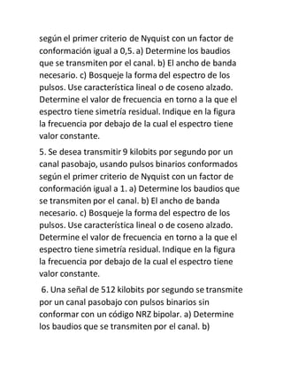Comunicaciones II problemas | DOCX