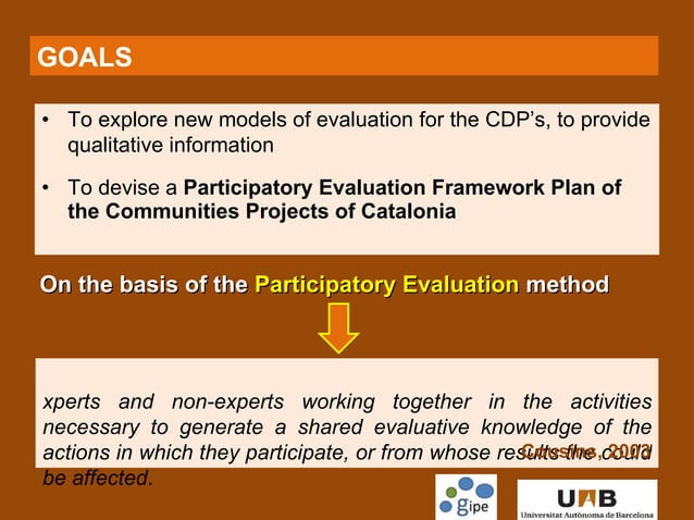 Participatory evaluation: a method to empower communities | PPT | Non-Profit Organizations ...