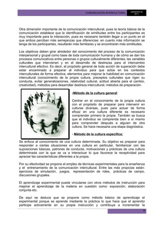 Comunicacion intercultural... | DOC