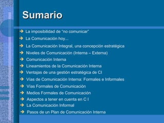 Comunicación Interna | PPT