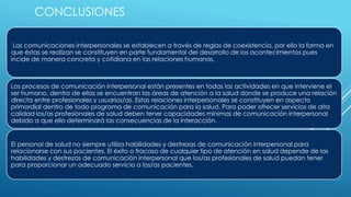 Comunicacion interpersonal | PPTX
