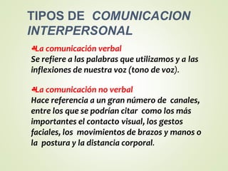 Comunicacion interpersonal | PPTX