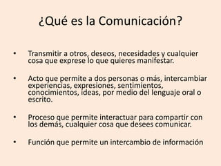 Comunicacion verbal y no verbal | PPTX