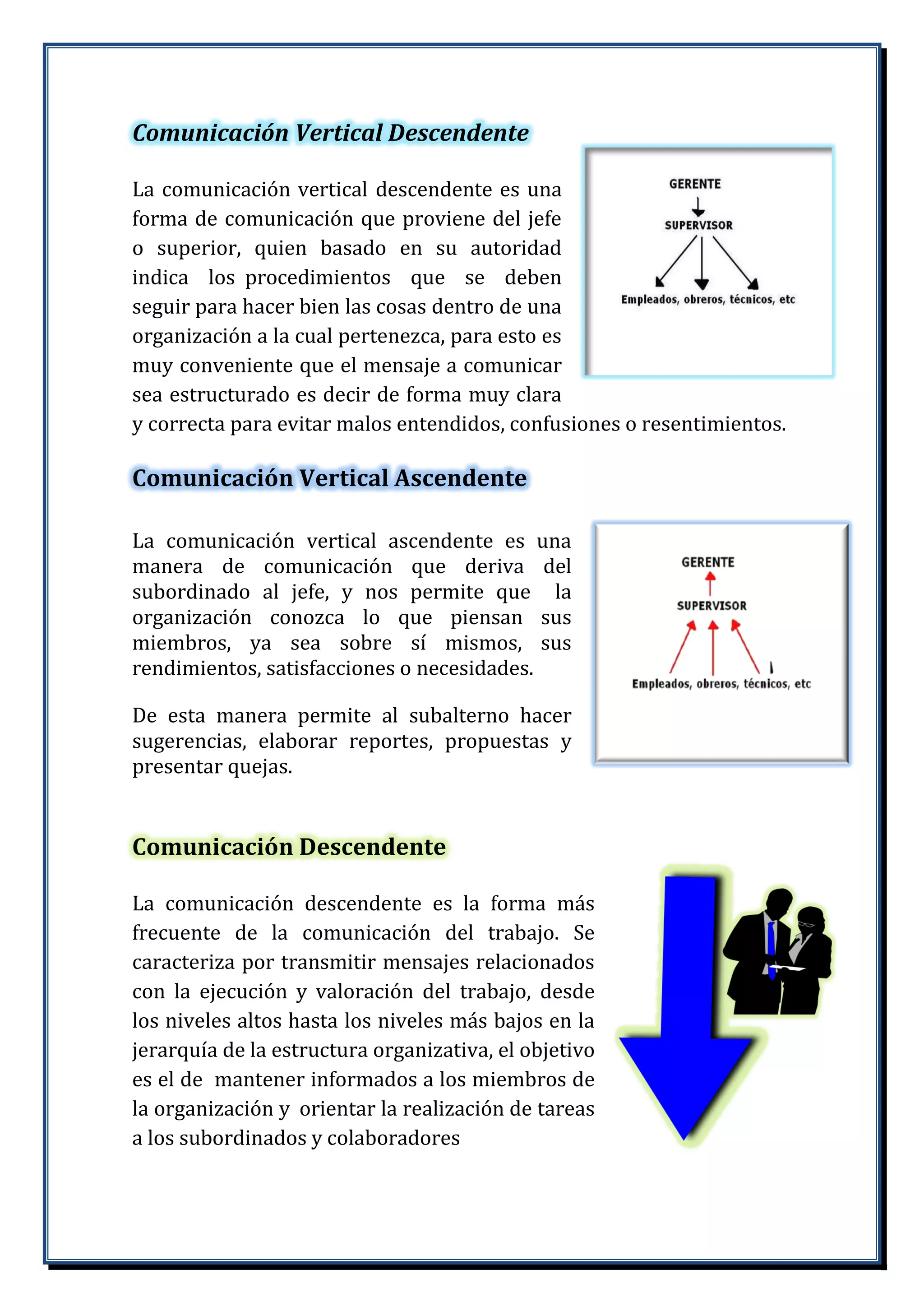 Comunicacion vertical ascendente y descendente | PDF