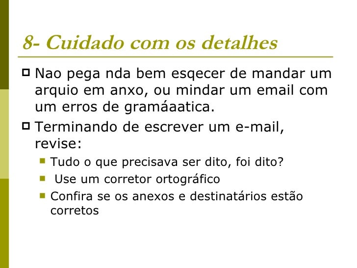 10 Dicas para E-Mails