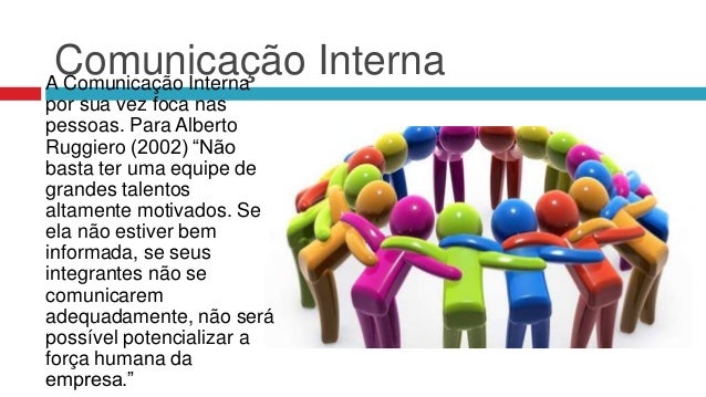 Apresentação sobre Comunicação institucional e Comunicação Interna