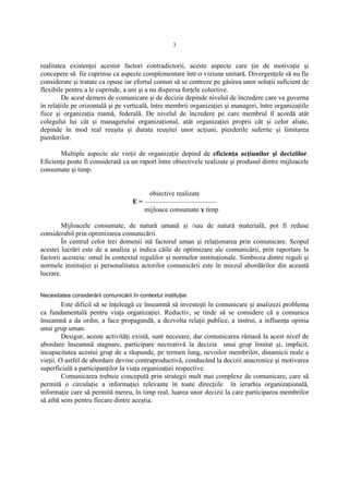 Comunicare Organizationala M Minulescu | PDF