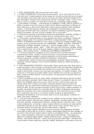 Comunicarea | DOCX