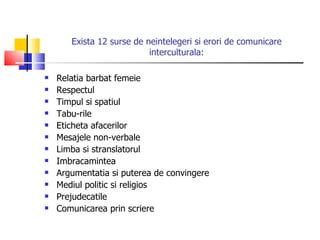 Comunicarea interculturala | PPT