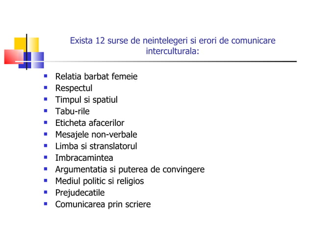 Comunicarea interculturala | PPT