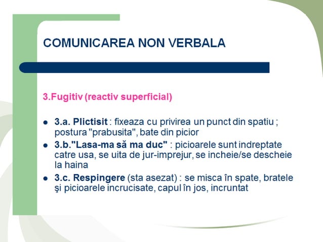 Comunicarea non verbală | PPTX