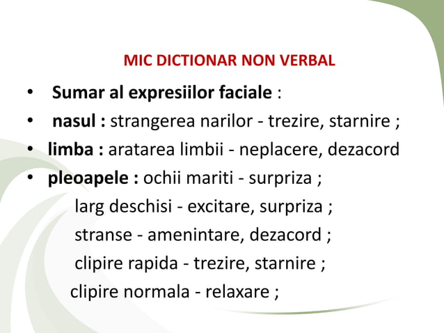 Comunicarea non verbală | PPTX