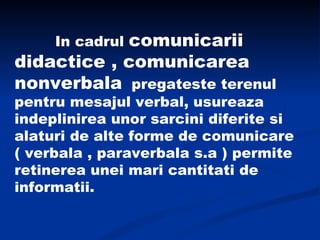 Comunicarea nonverbala | PPT