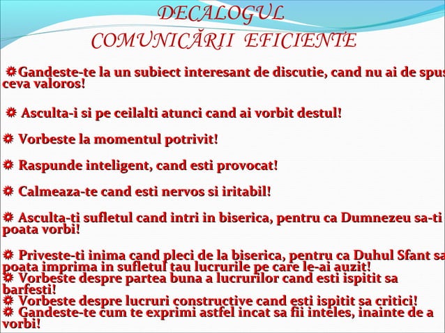 Comunicare eficienta | PPT