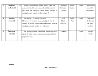 Comunicare in limba romana proiect didactic | DOCX