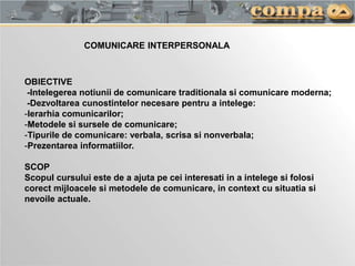 Comunicare interpersonala prezentare curs.ppt