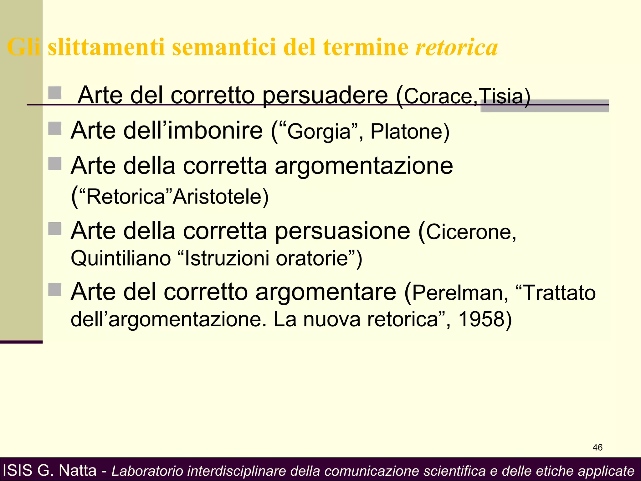 Comunicare la scienza e la bioetica | PPT