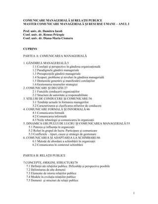 Comunicare manageriala | PDF