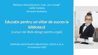 Educație pentru un viitor de succes la bibliotecă | PPTX