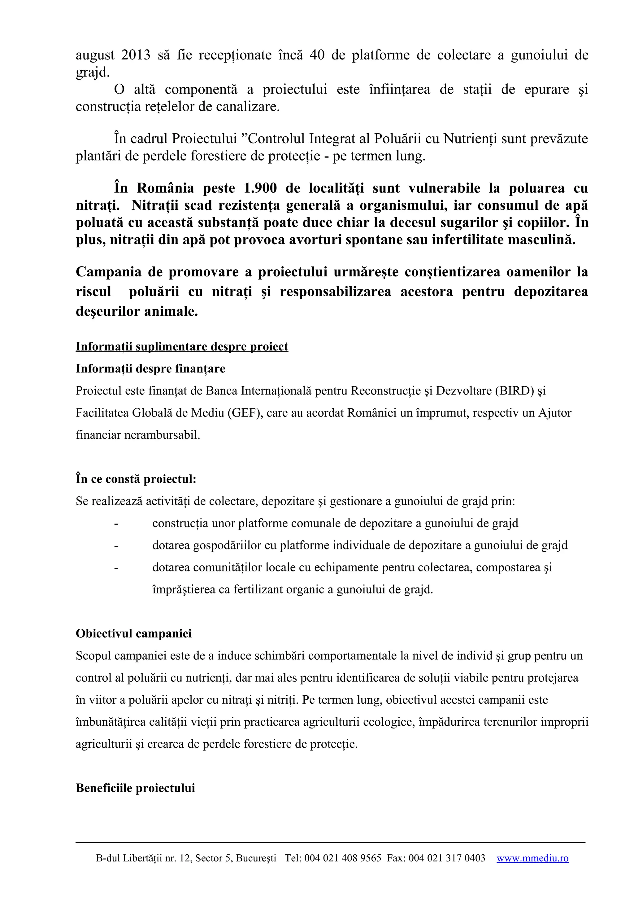 Comunicat de presa ghercesti, dolj | PDF