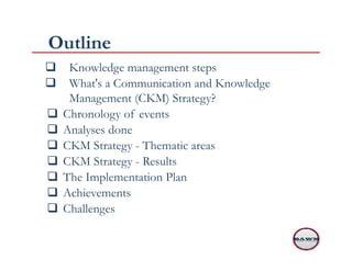 Developing a Communication & Knowledge management Strategy - my ...