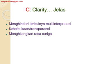 Comunication & pdca hr practice