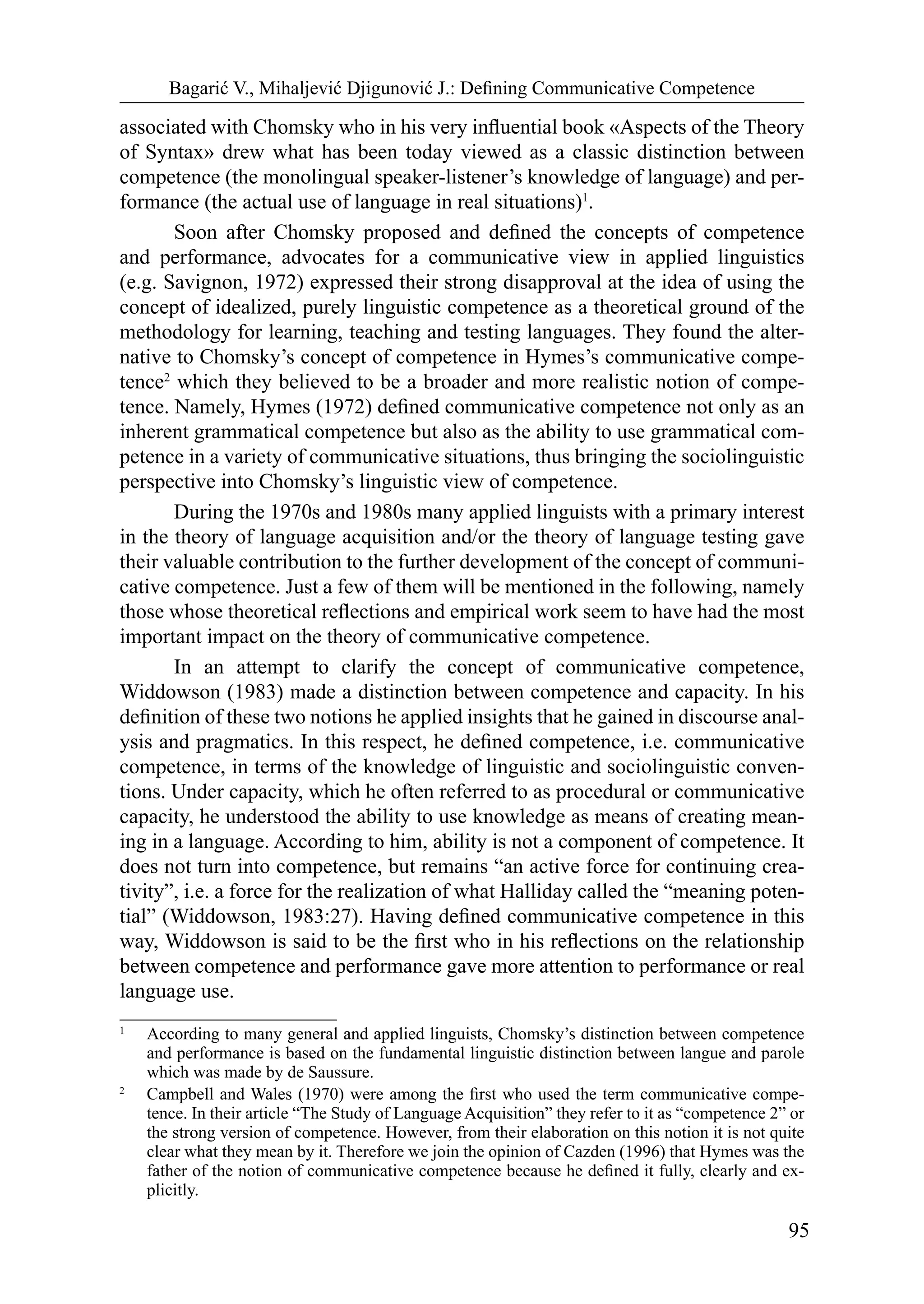 Comunicative competence | PDF