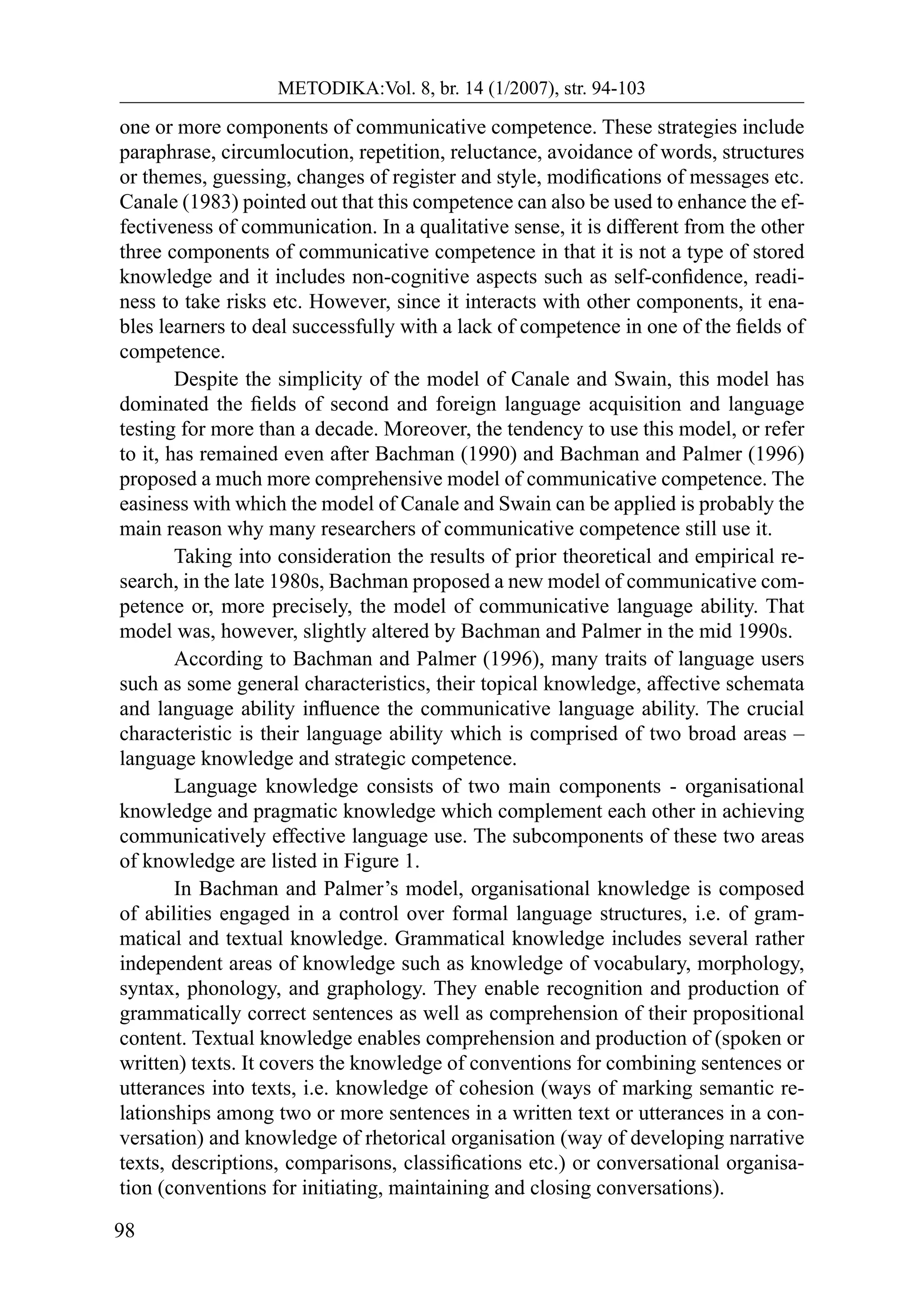 Comunicative competence | PDF