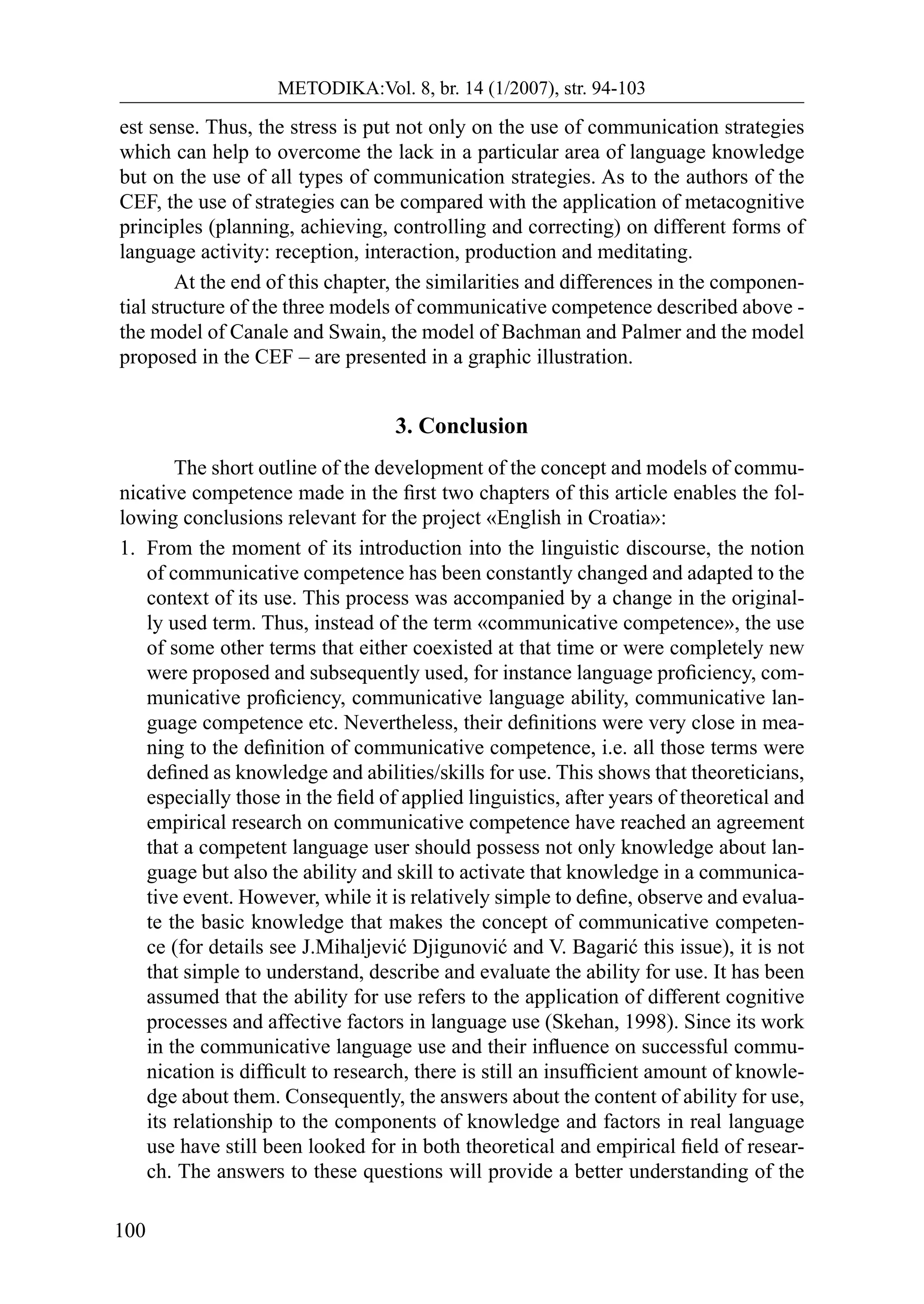 Comunicative competence | PDF