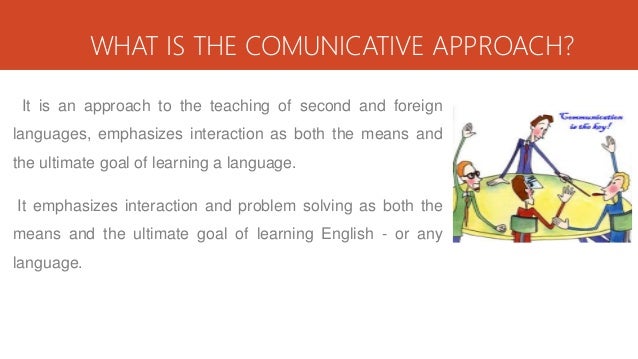 Comunicative language teaching (comunicative approach)
