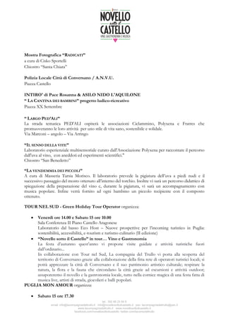 Comunicato stampa novello sotto il castello, nel centro storico di ...