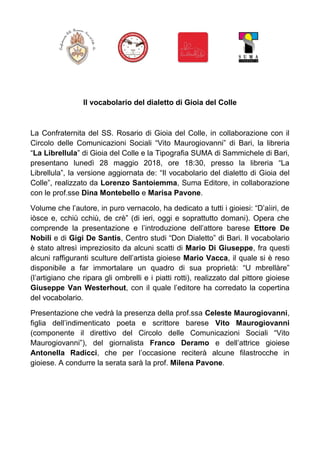 vocabolario dialetto gioiese | PDF | Soccer | Sports