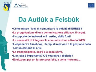 Comunicazione web e social per EURES - i consigli di Carlo SINISI | PPT