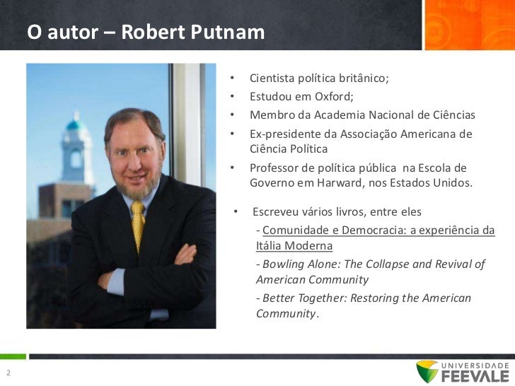 Comunidade e democracia: a teoria de Putnam
