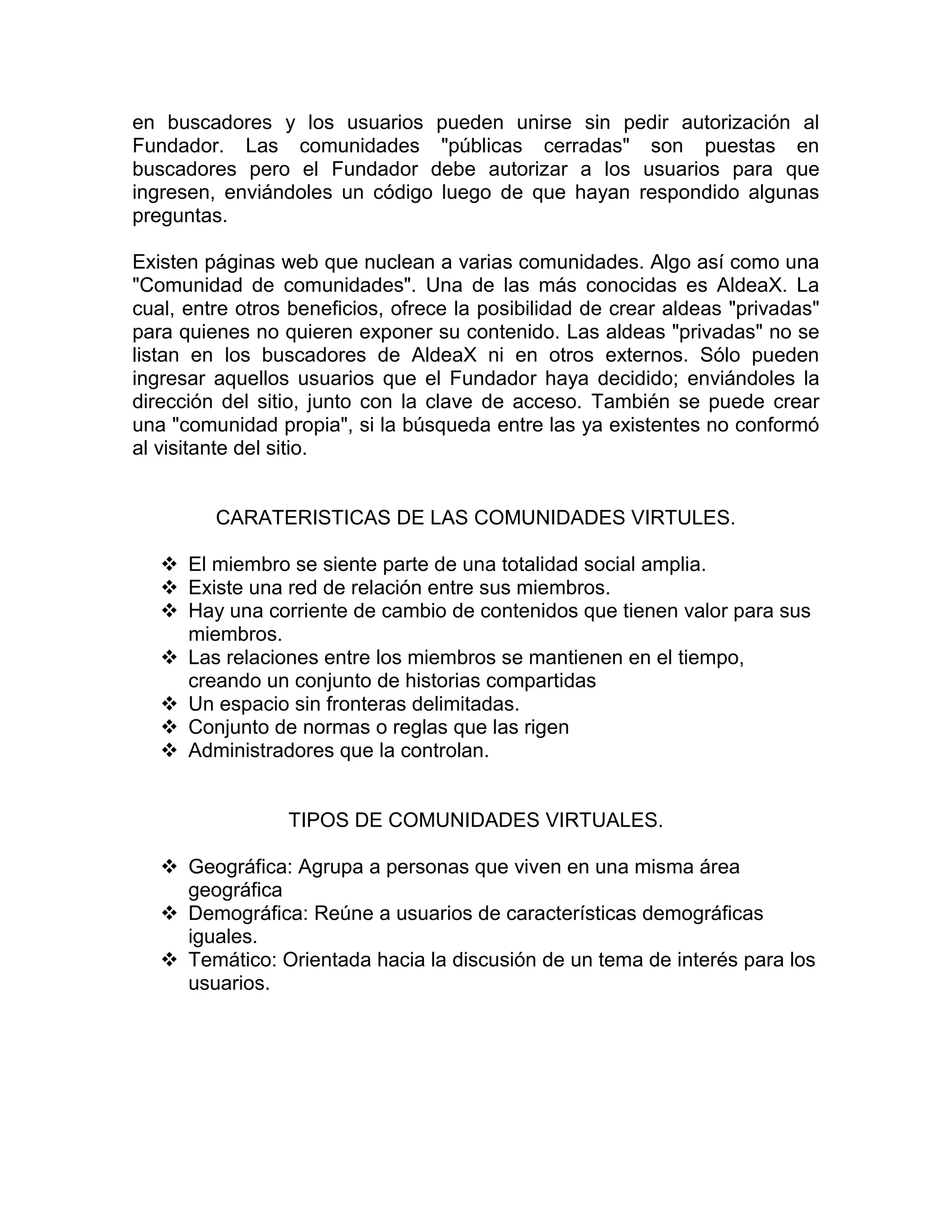 Comunidades virtuales de aprendizaje | PDF
