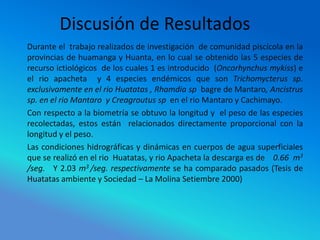 Comunidad Piscícola Altoandina de cuerpos loticos | PDF
