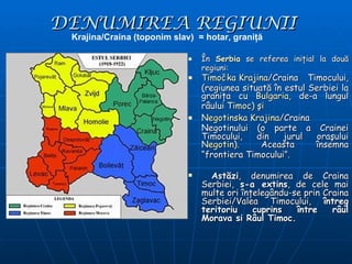 Comunitatea romãneascä din Valea Timocului | PPT