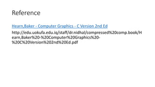 Comuter graphics ellipse drawing algorithm | PPTX