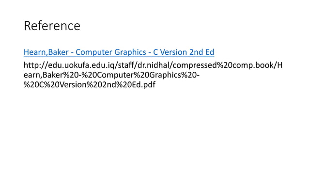 Comuter graphics ellipse drawing algorithm | PPTX