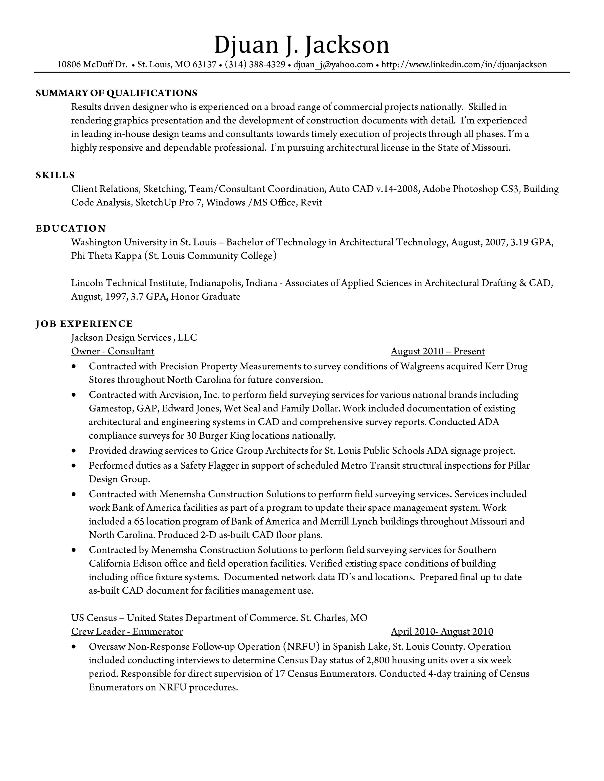 Resume of Djuan Jackson | PDF