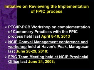 Comval BK: Indigenous People Transparency Mechanism | PPTX